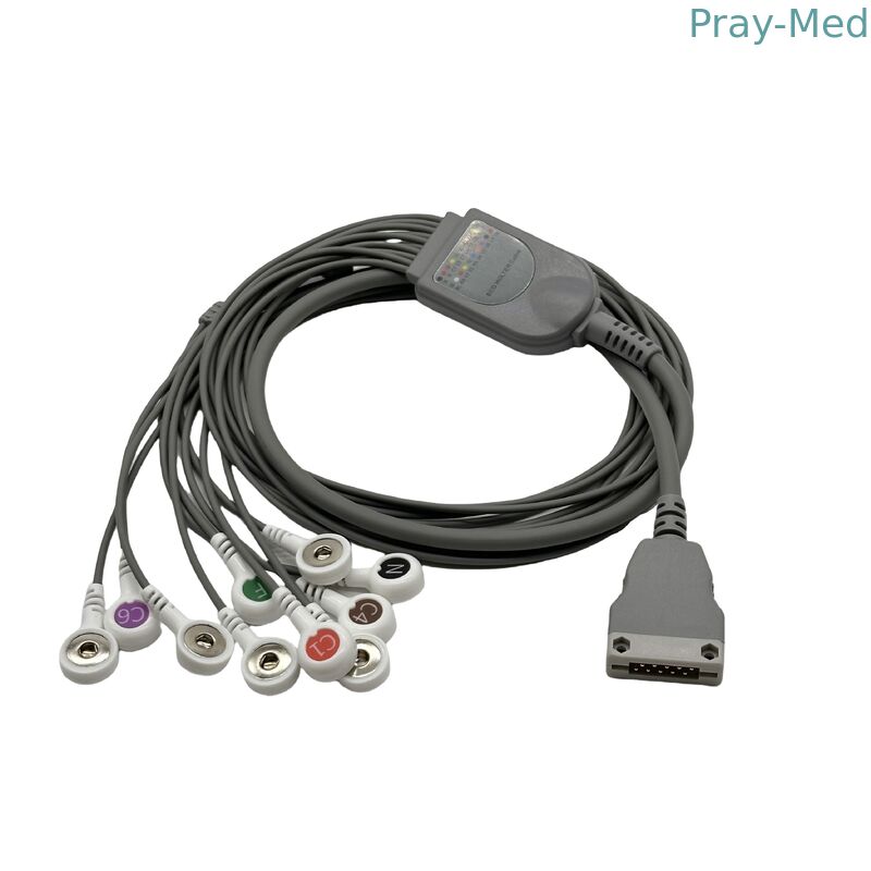 Cable paciente del conductor de cobre ECG, ventaja del cable 10/12 de ...