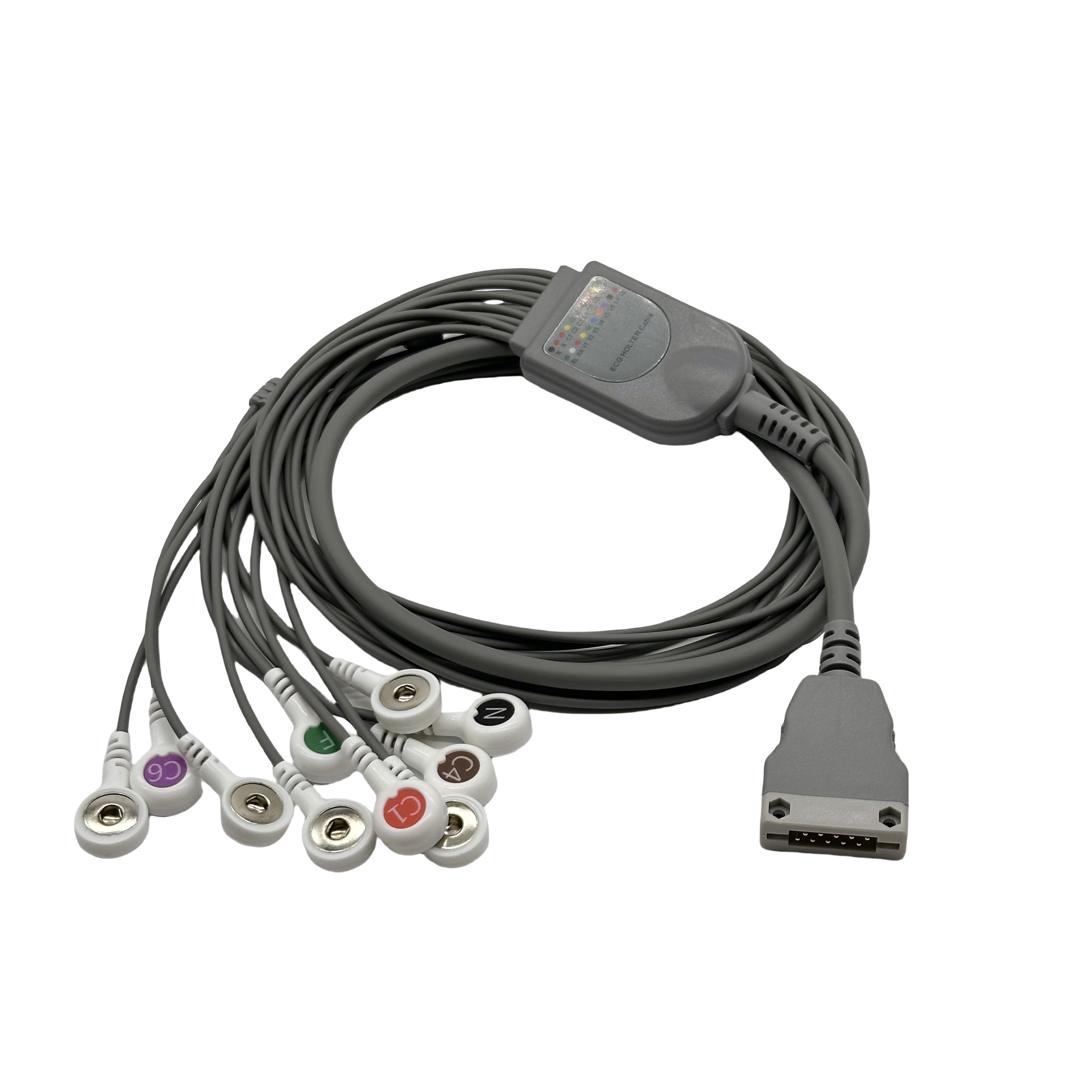 Cable paciente del conductor de cobre ECG, ventaja del cable 10/12 de ...